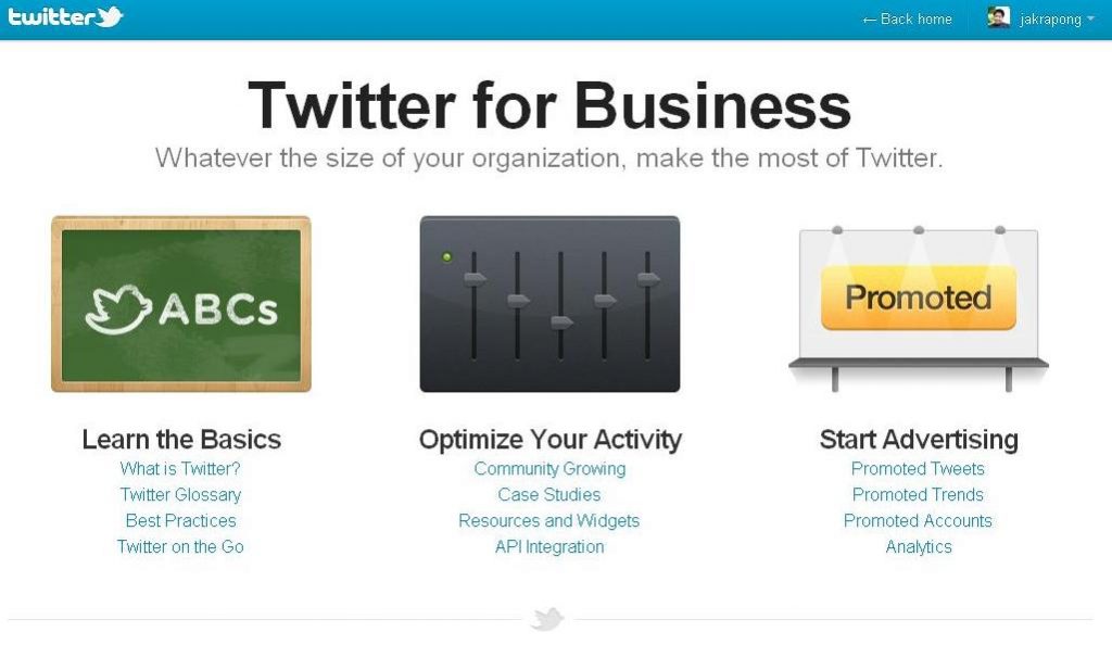 Twitter เปิด Business Page ใหม่พร้อมรับโฆษณา • Thumbsup