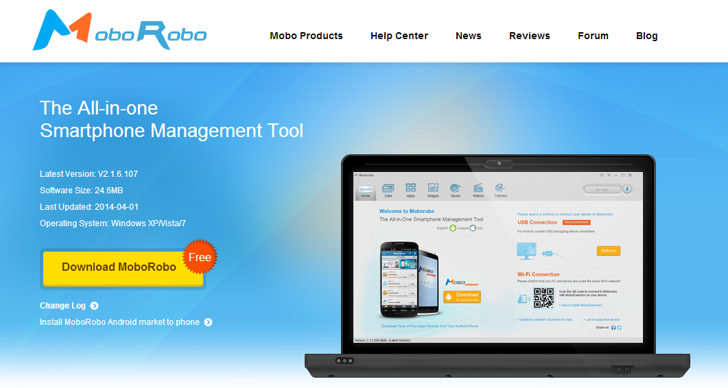 MoboRobo แอปพลิเคชันสารพัดประโยชน์คู่มือคนใช้สมาร์ทโฟน • Thumbsup