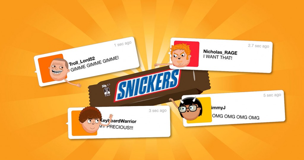 Snickers ชู ’Hungerithm' ระบบตั้งราคาขายตามความโมโห • Thumbsup