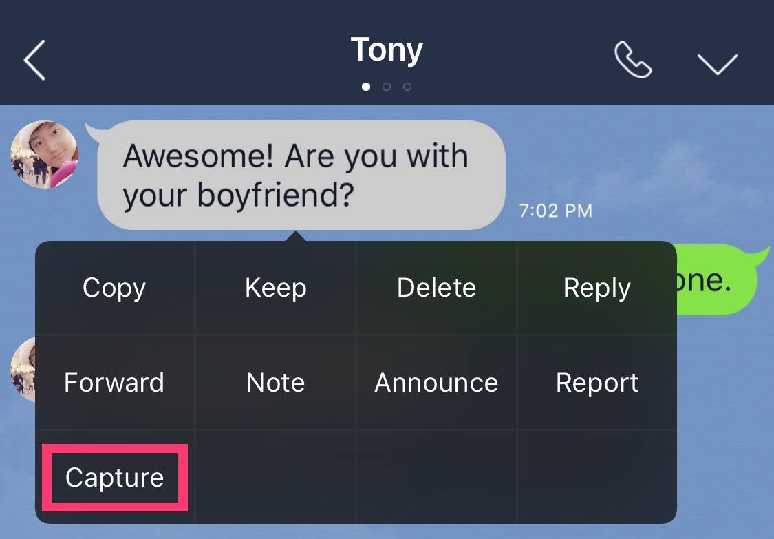 LINE เปิดตัวฟีเจอร์ Chat Capture โชว์ข้อความสนทนาแบบปิดหน้าคนที่คุยด้วย ...
