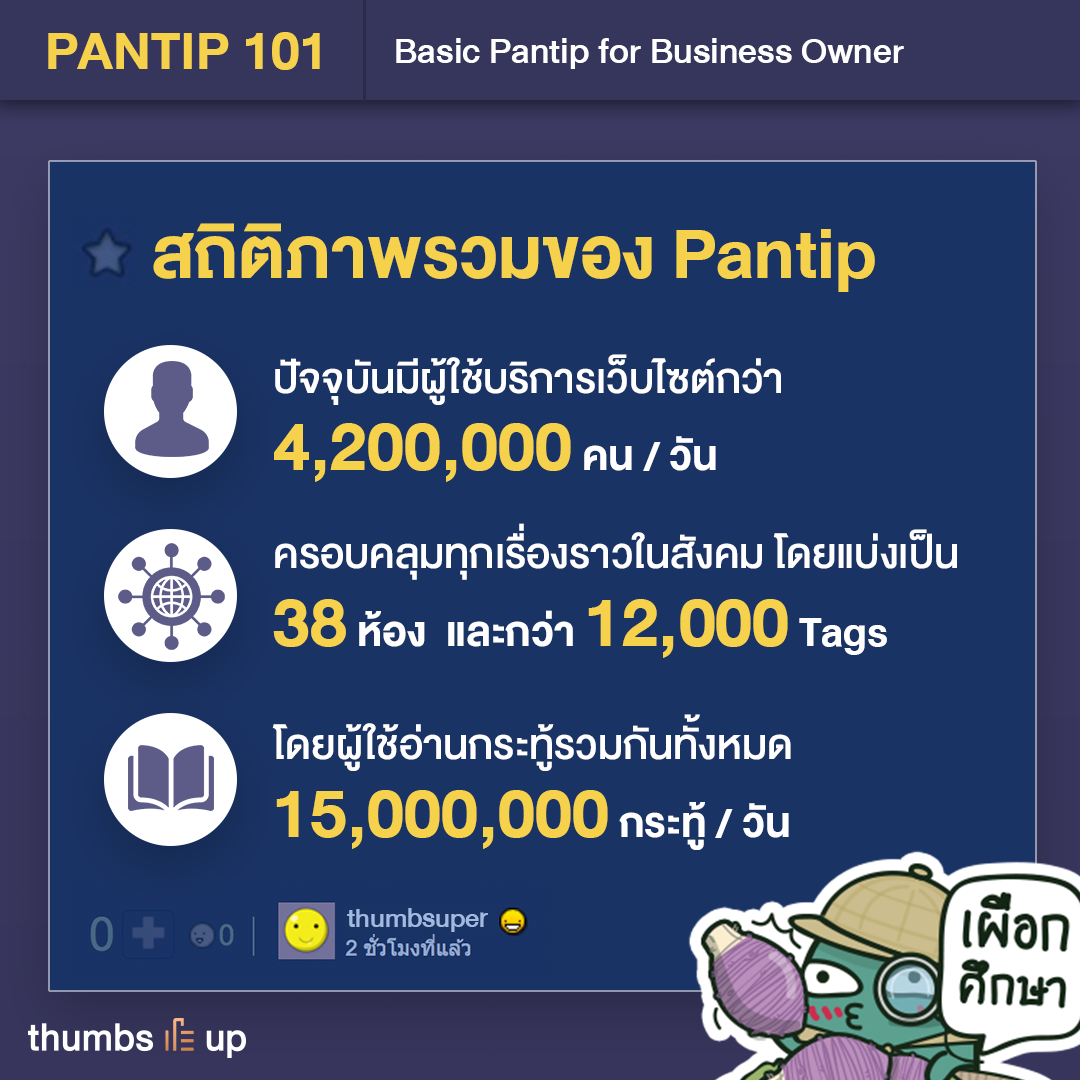 Pantip 101 : พื้นฐาน pantip.com สำหรับนักการตลาด และนักธุรกิจหน้าใหม่ • Thumbsup