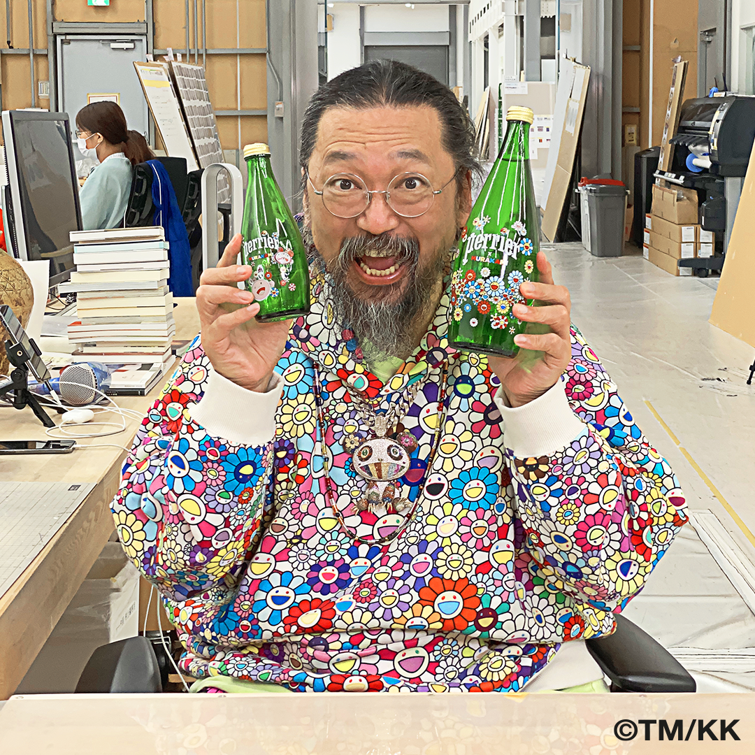 Perrier mineral water draws Murakami to design a new bottle. The design ...