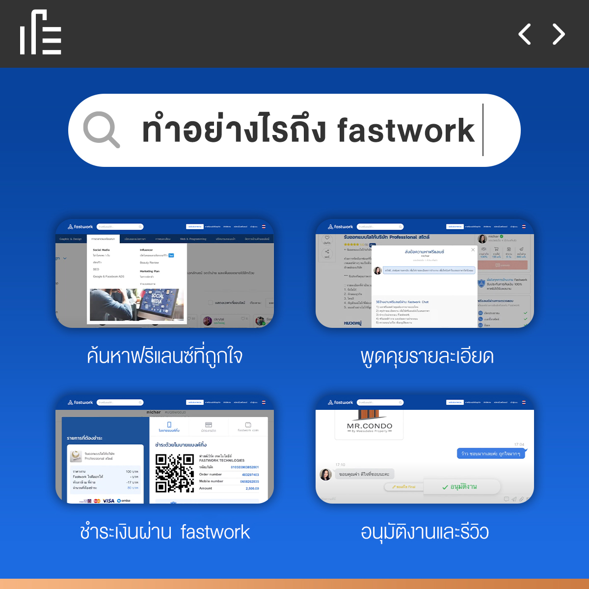 Fastwork เปลี่ยน Idea ให้กลายเป็น I Can • Thumbsup